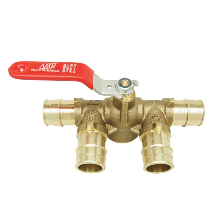 8000E DZR Brass Closely Spaced TEE - RED-WHITE VALVE CORP.