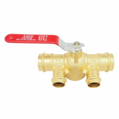 8000P DZR Brass Closely Spaced TEE - RED-WHITE VALVE CORP.