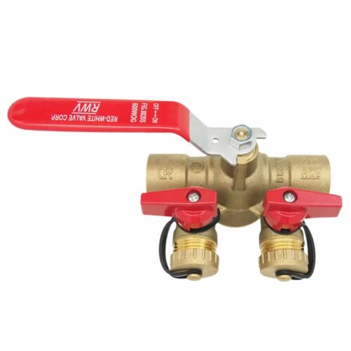 8020S DZR Brass Purge & Fill Valve - RED-WHITE VALVE CORP.
