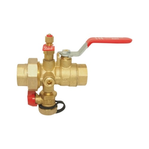 92UDT DZR Brass Union Ball Valve with Drain - RED-WHITE VALVE CORP.